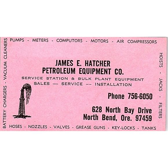 None and/or Unknown | Other | Petroleum Equipment Co James E Hatcher ...